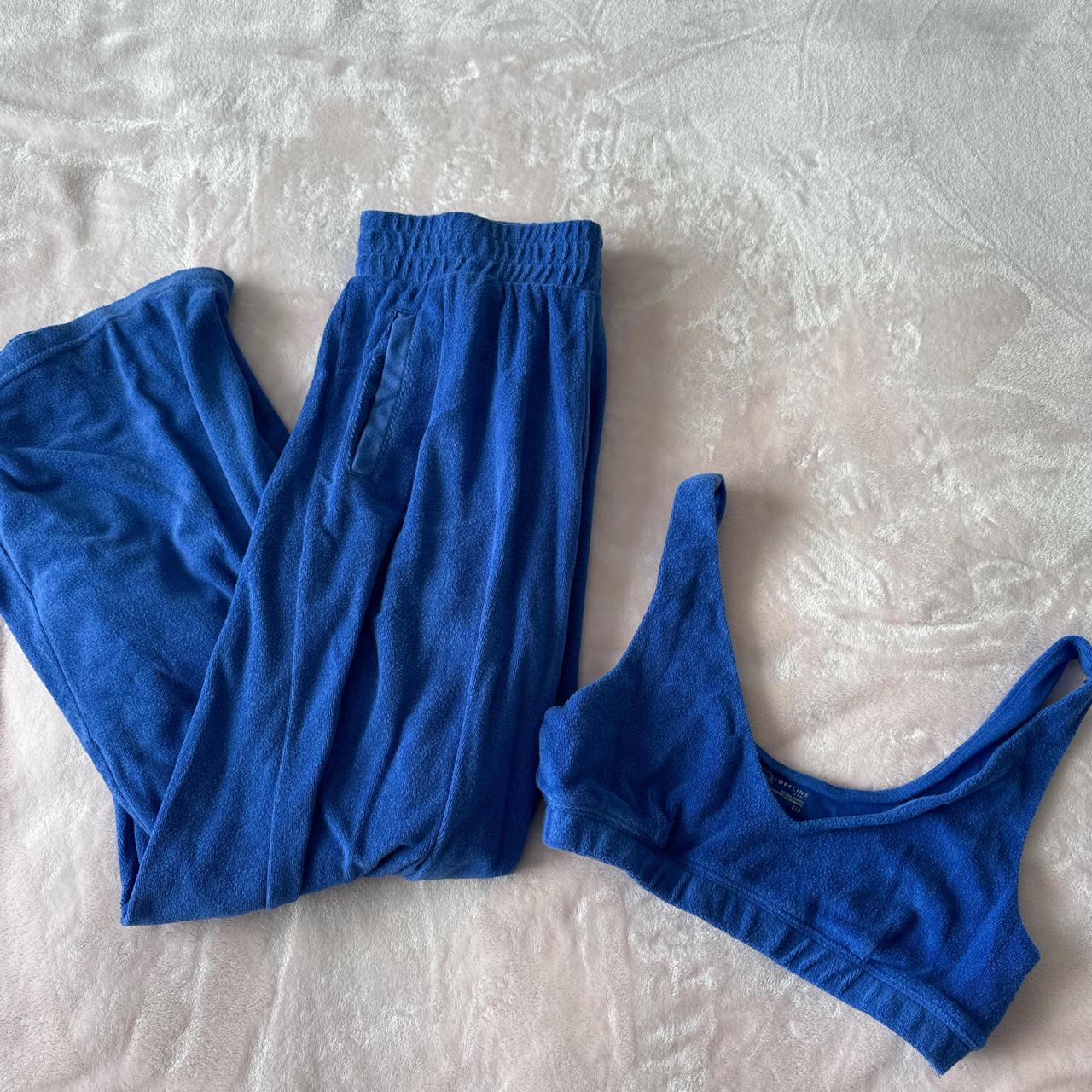 ROYAL BLUE TERRY CLOTH SET Absolutely love how this... - Depop