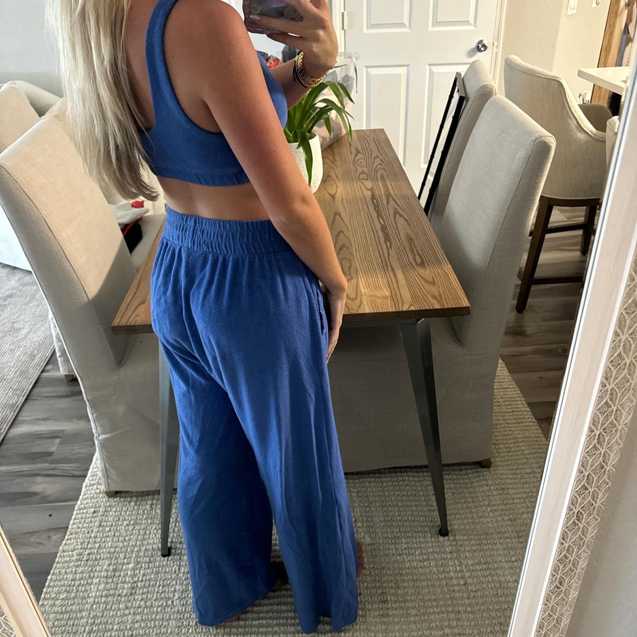 ROYAL BLUE TERRY CLOTH SET Absolutely love how this... - Depop