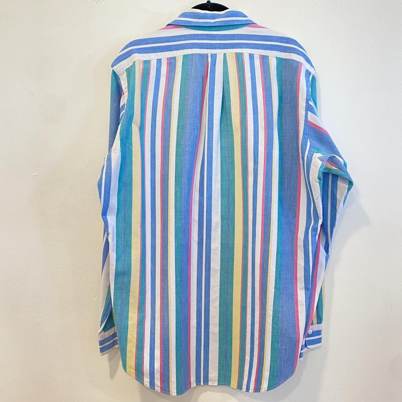 Vintage Ralph Lauren Multi-Colored Button Down... - Depop