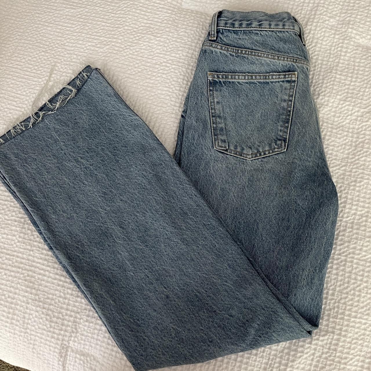 Zara High Rise Wide Leg Full Length Jeans -only... - Depop