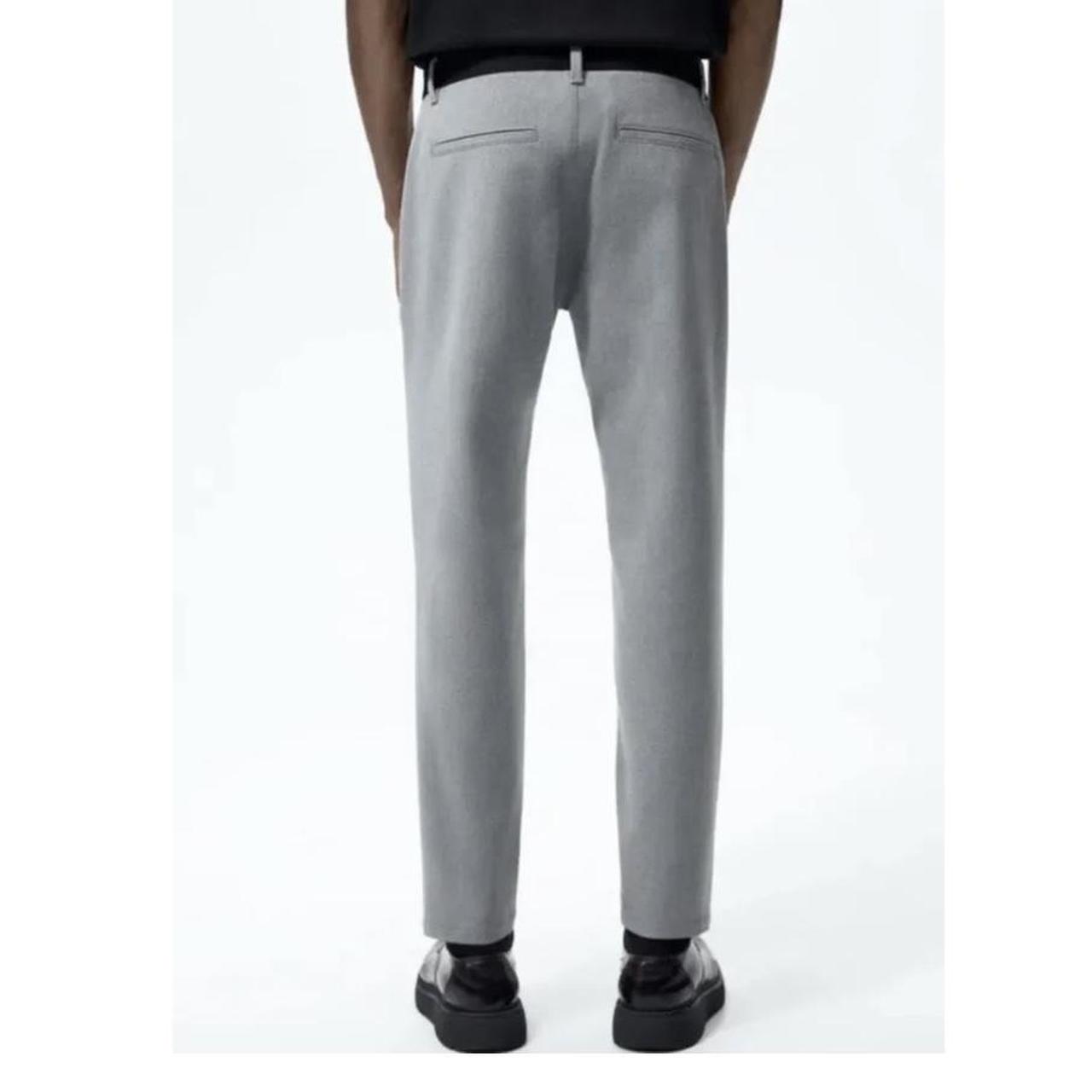 Zara Men’s Grey The Driver Pant Slim Fit Comfort... - Depop