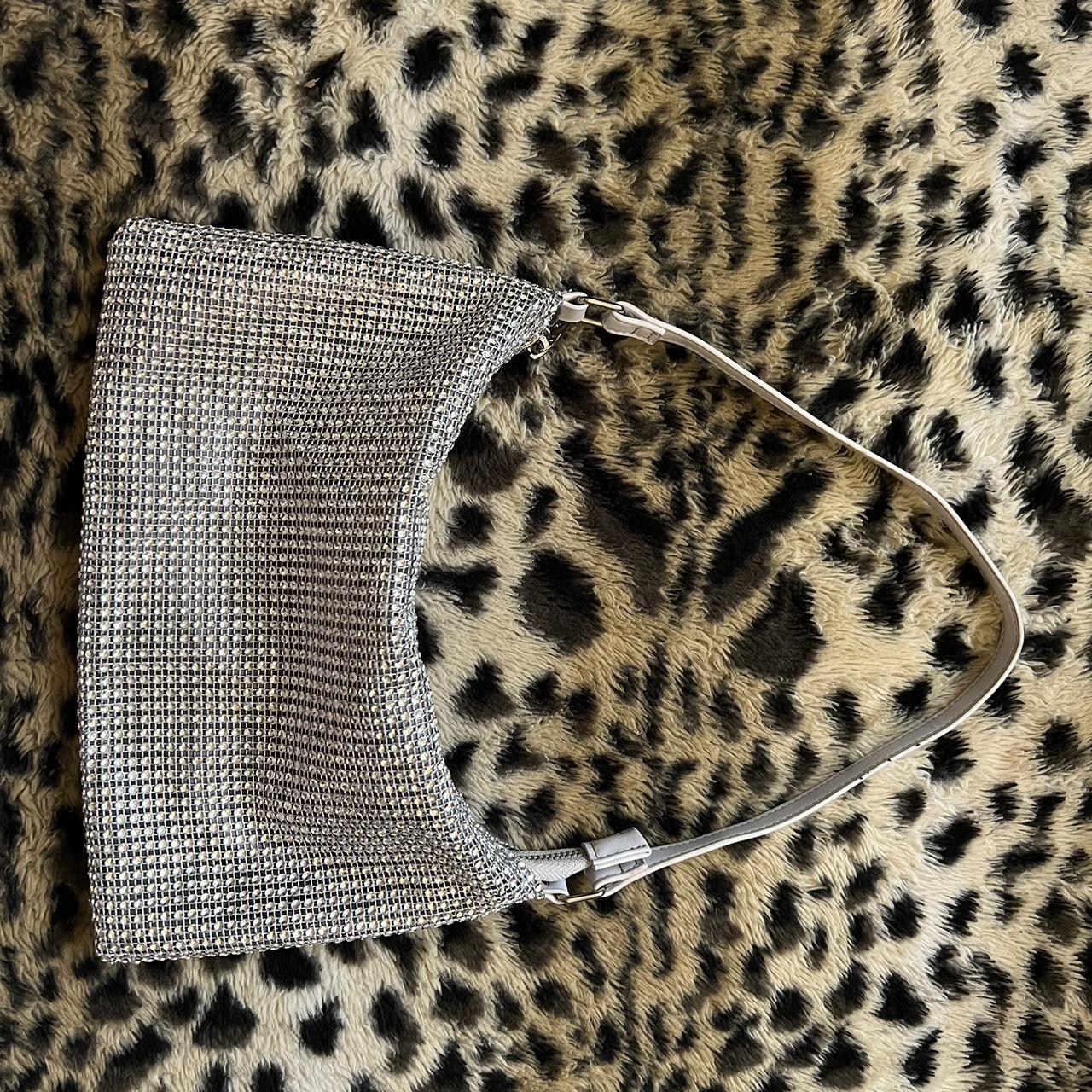 small silver sequins slouch shoulder bag #shoulderbag - Depop