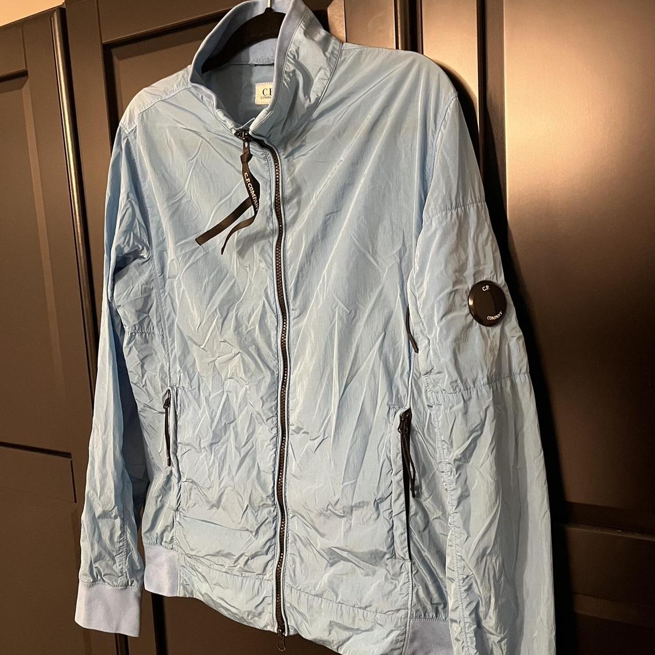 CP Company Men's Blue and Navy Jacket | Depop