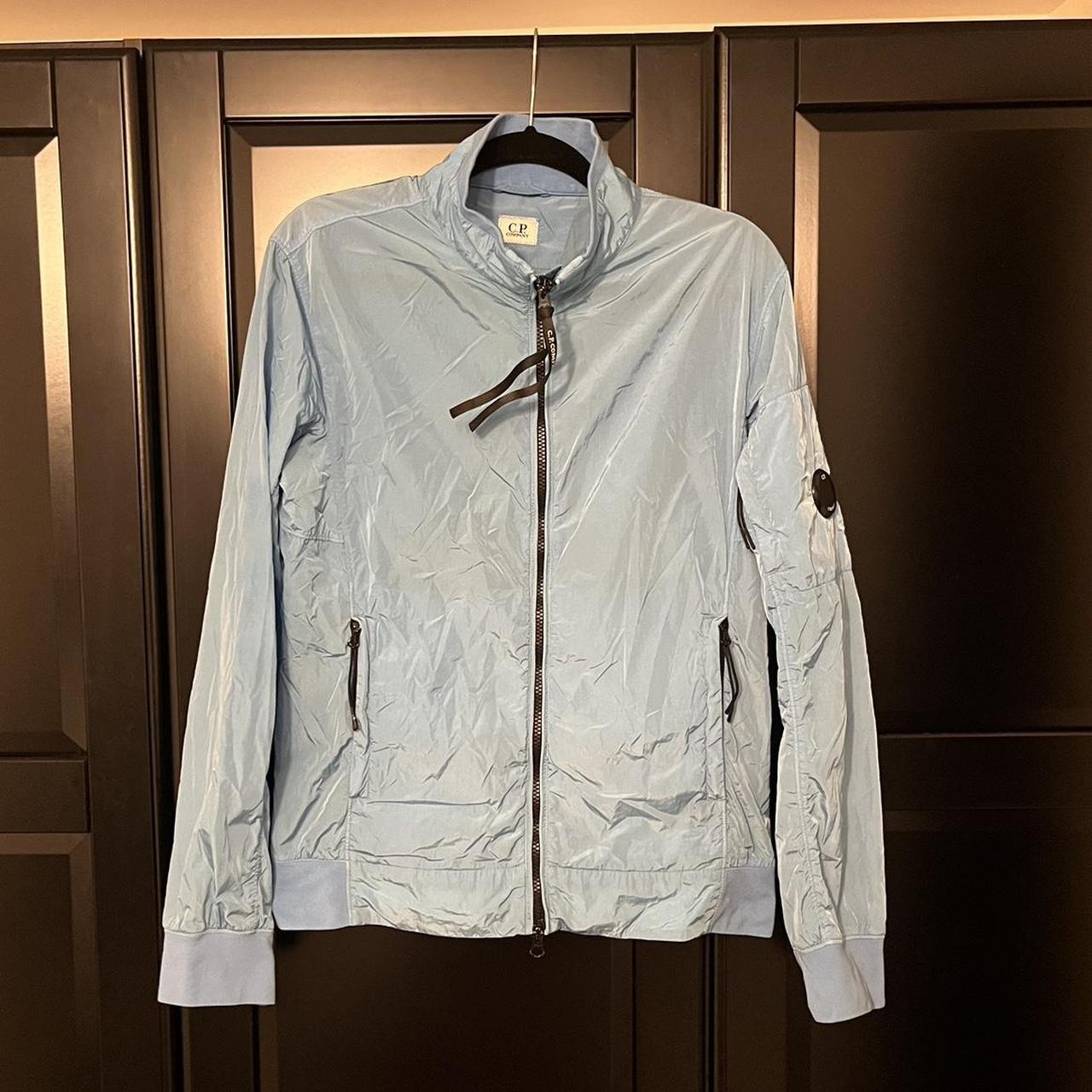 CP Company Men's Blue and Navy Jacket | Depop