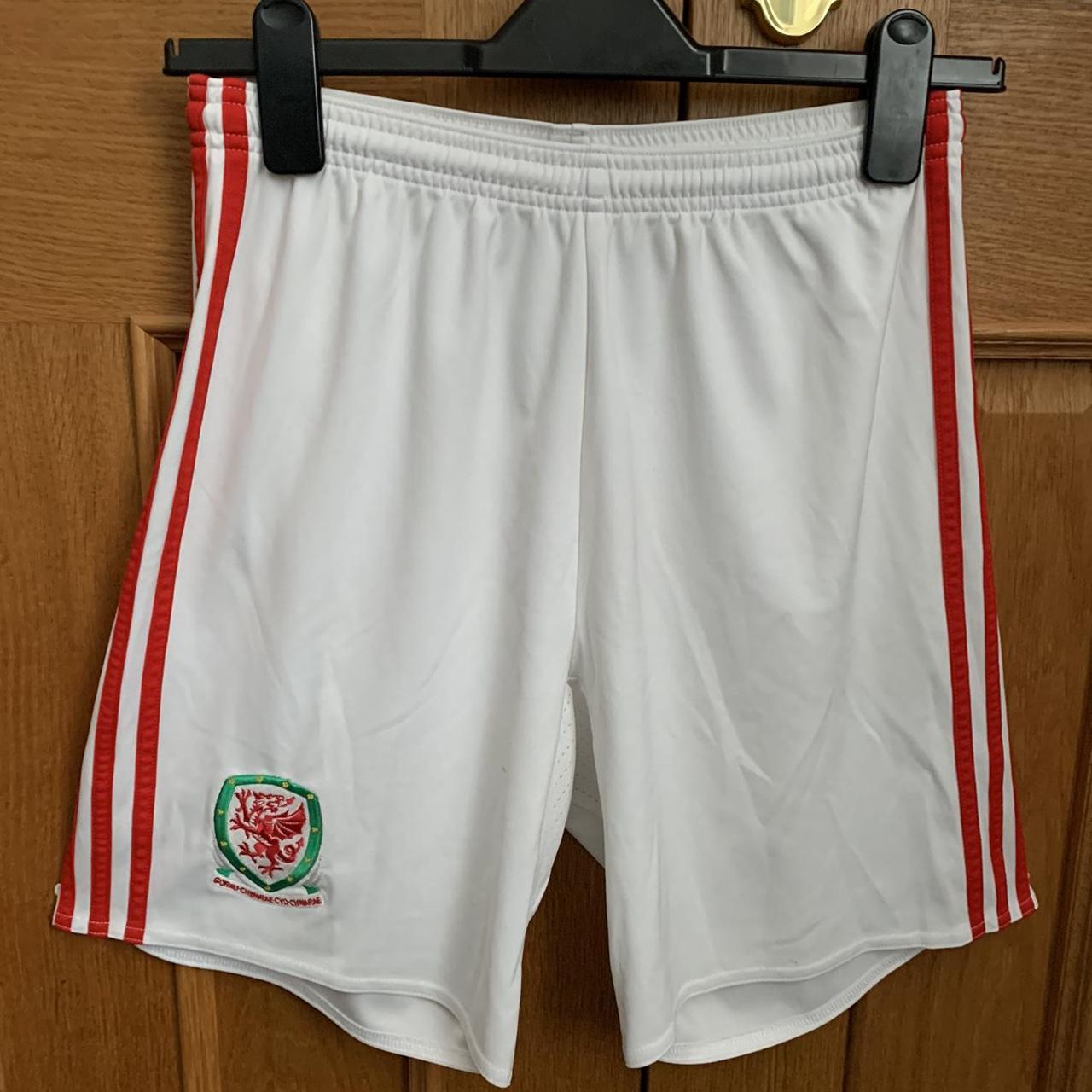 S ~ Wales Football Shorts 7/10 = Few marks as seen... - Depop
