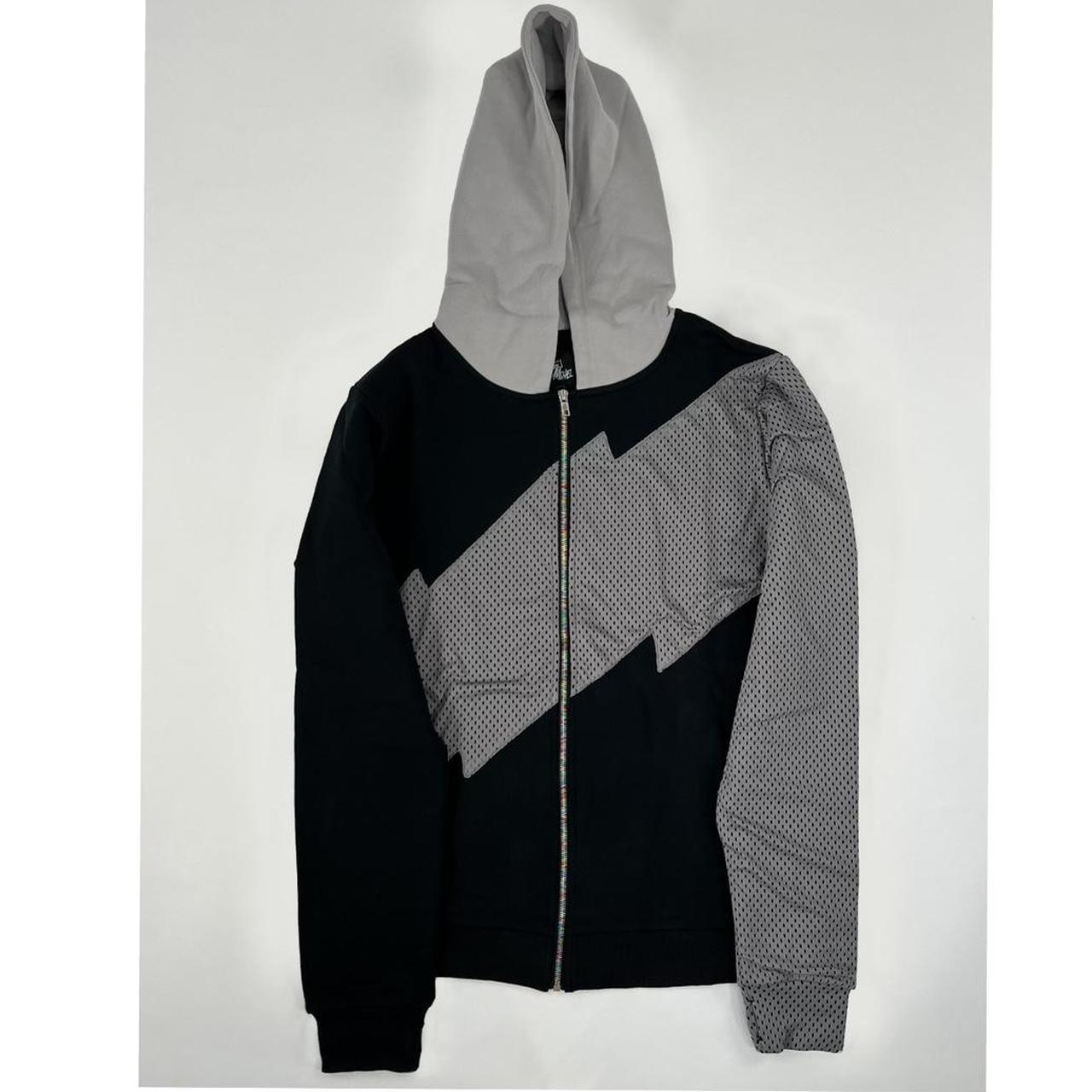 MASTERMIND STYLE HOODIE WITH MULTI-COLOR ZIPPER,... - Depop