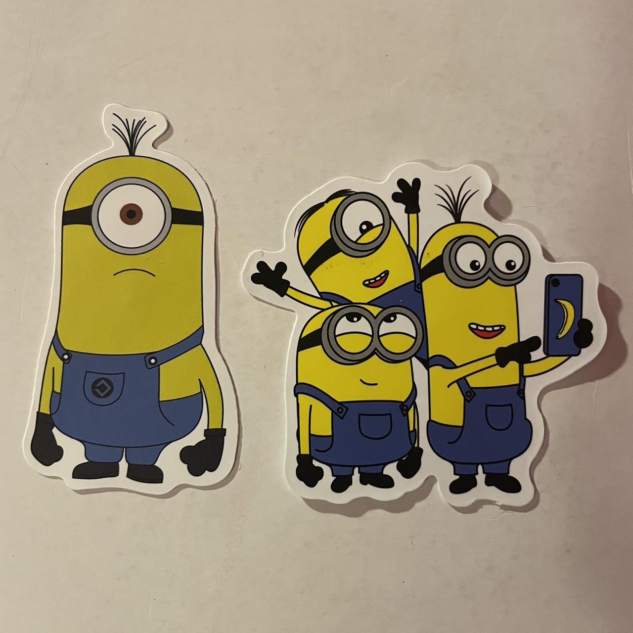 2 Minion stickers Free shipping! #stickers #vinyl... - Depop
