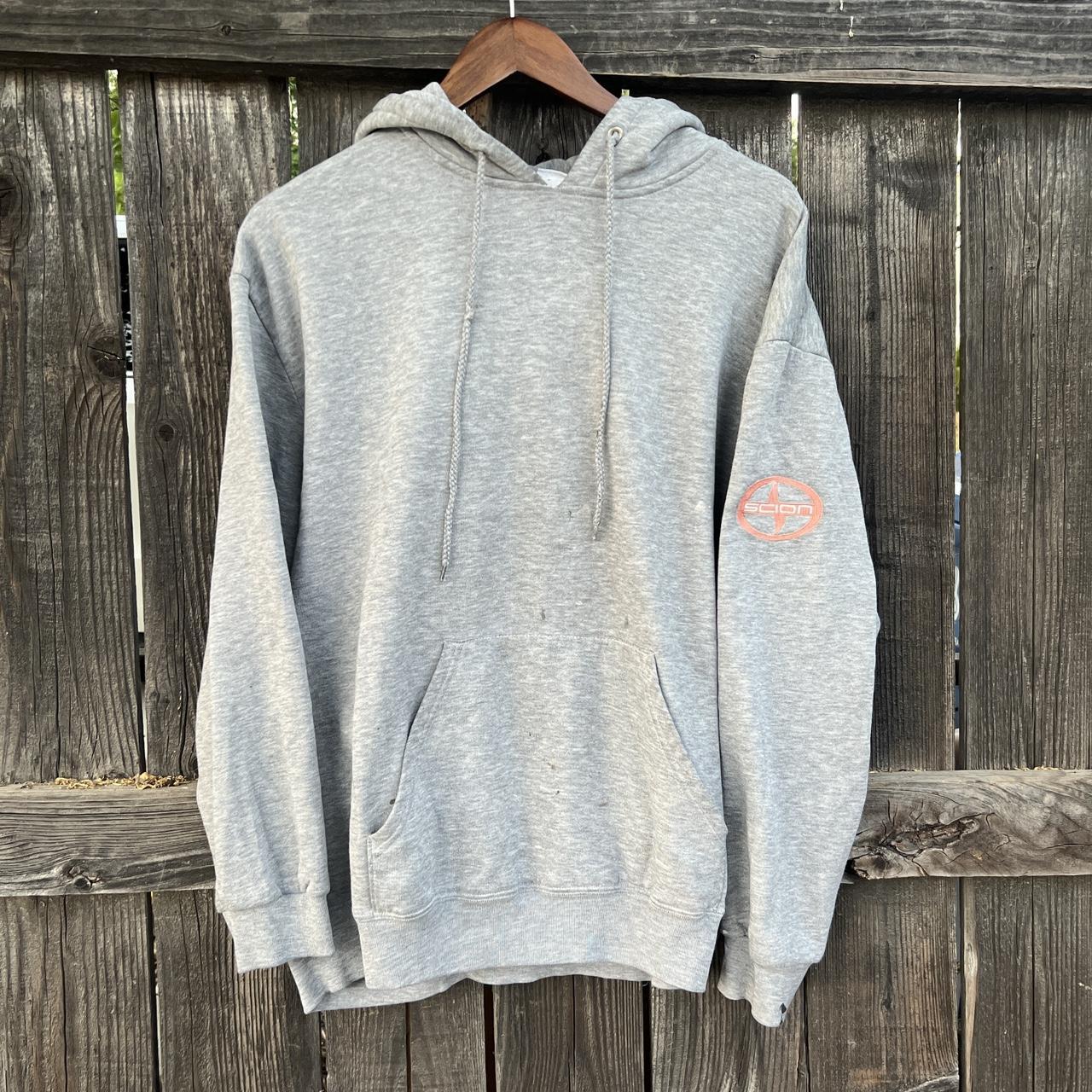 Vintage 90s Scion Car Distressed Racing Hoodie Used... - Depop