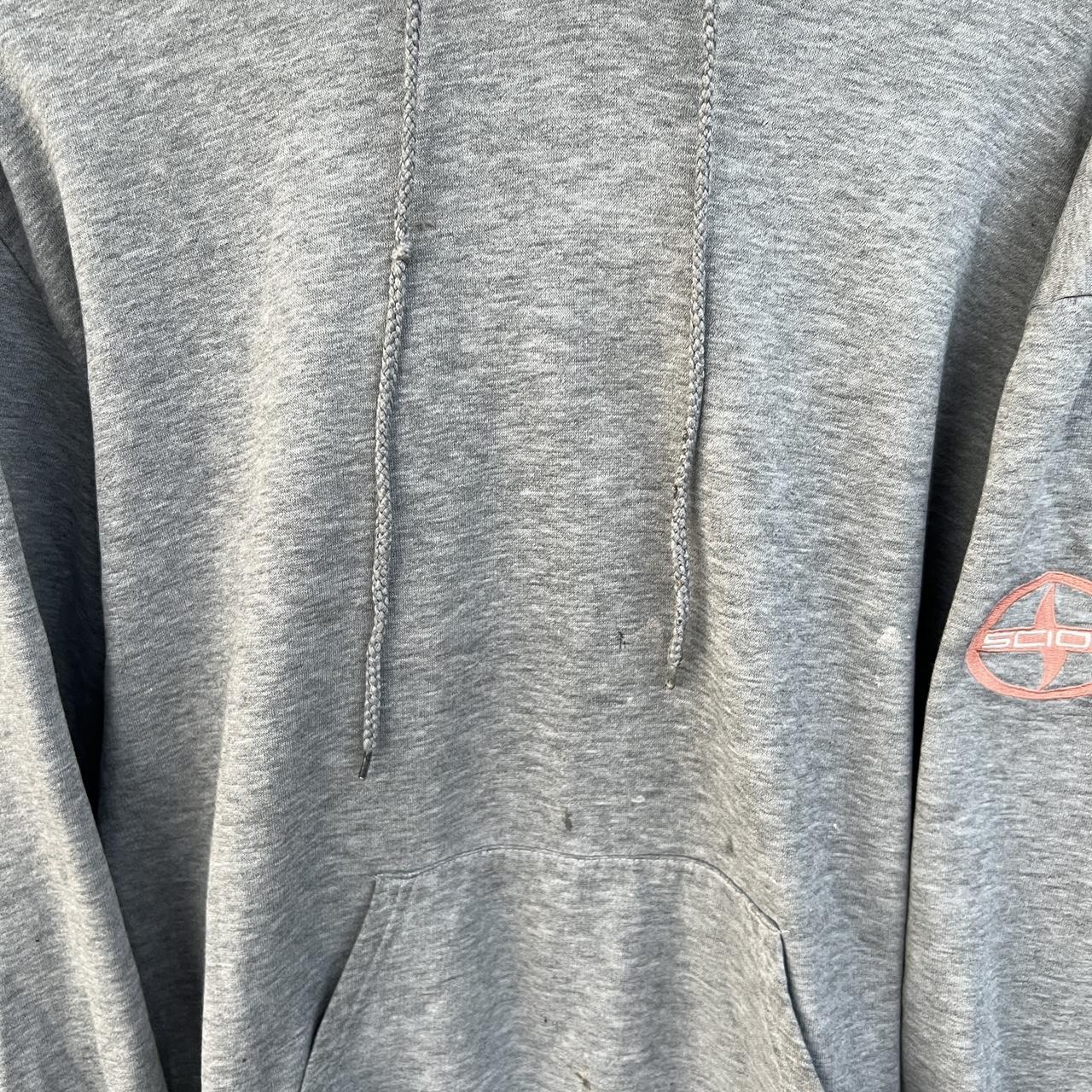 Vintage 90s Scion Car Distressed Racing Hoodie Used... - Depop