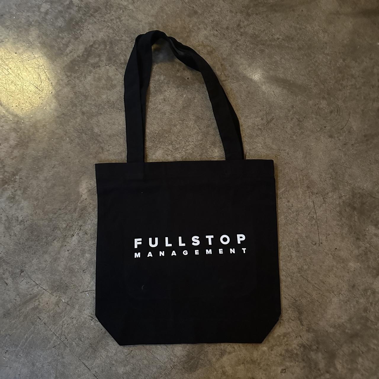 Full Stop Management Tote Bag. Harry styles management - Depop