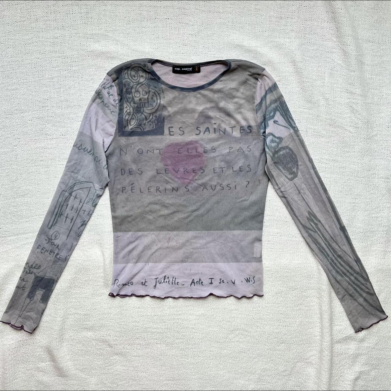Archive Cop Copine Romeo et Juliette mesh top One... - Depop