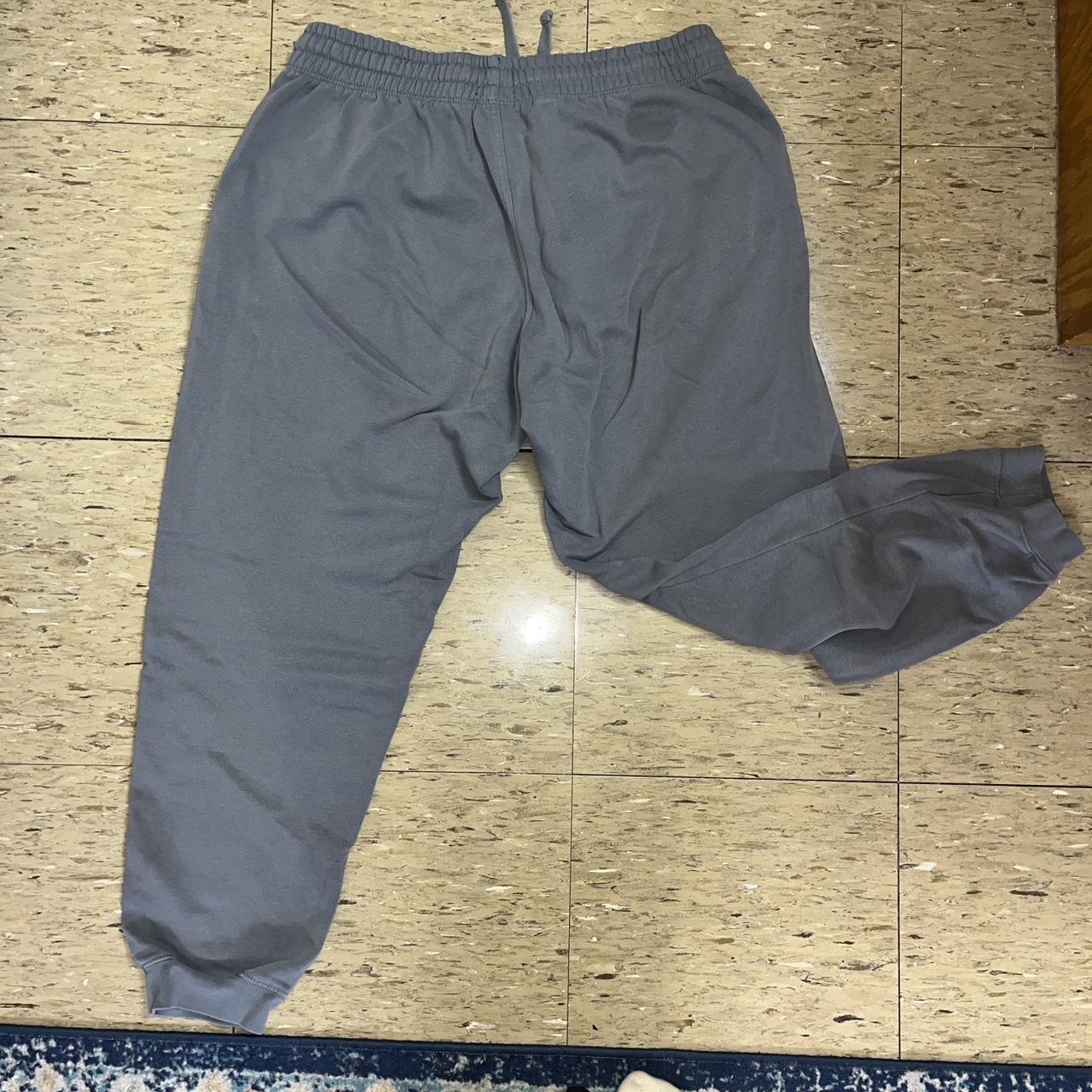 Gray sweatpants Cuffed leg Small stain on back of waist - Depop