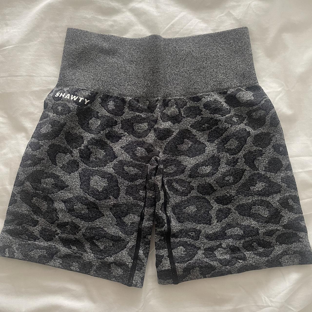 SHAWTY seamless leopard shorts XS (also can fit... | Depop