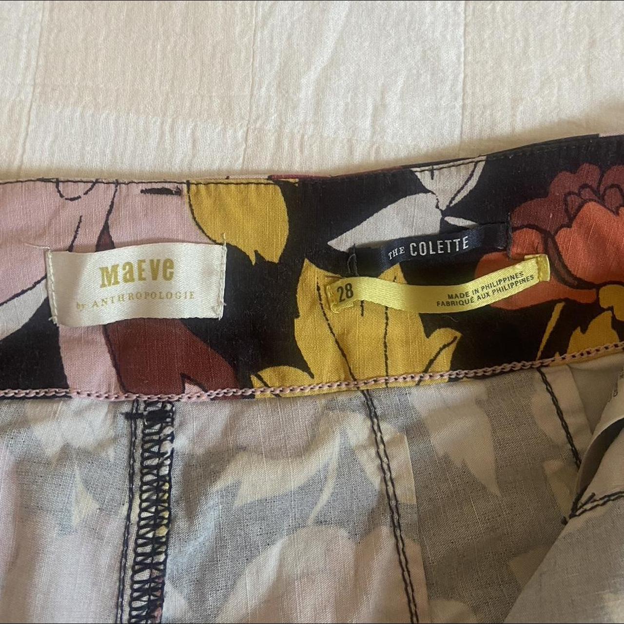 Anthropologie the Colette linen blend cropped pants,... - Depop