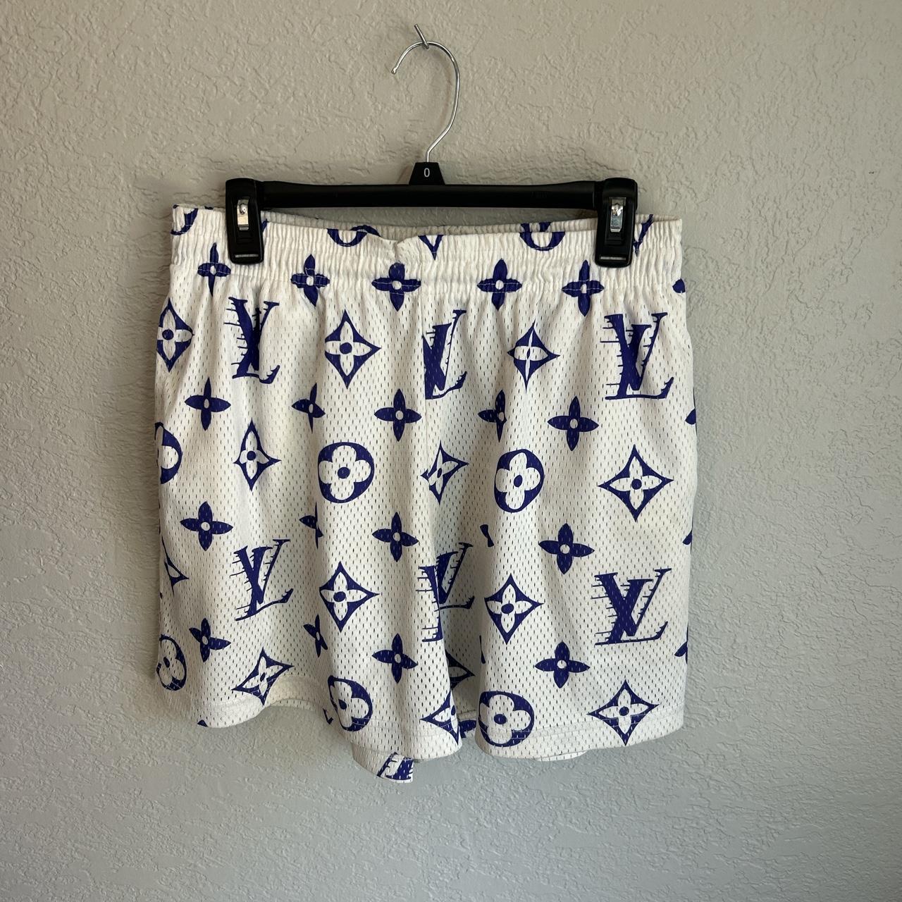 White Bravest Studios LV shorts Only worn a couple... - Depop