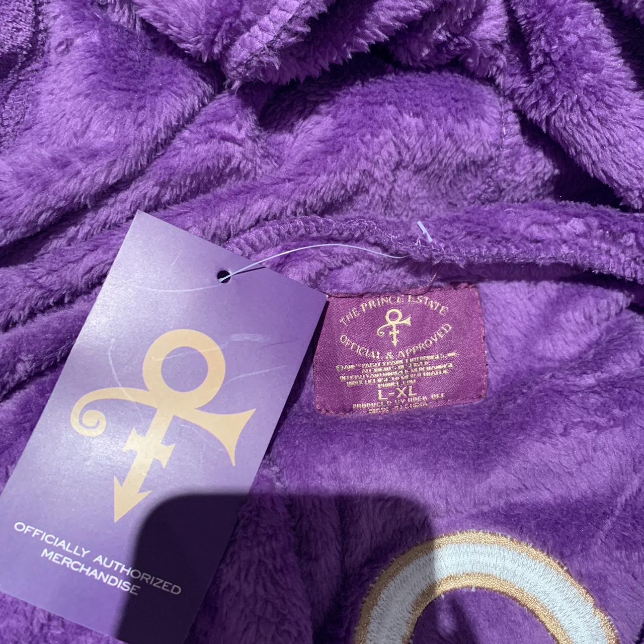 Prince purple fleece bathrobe Official merchandise... - Depop