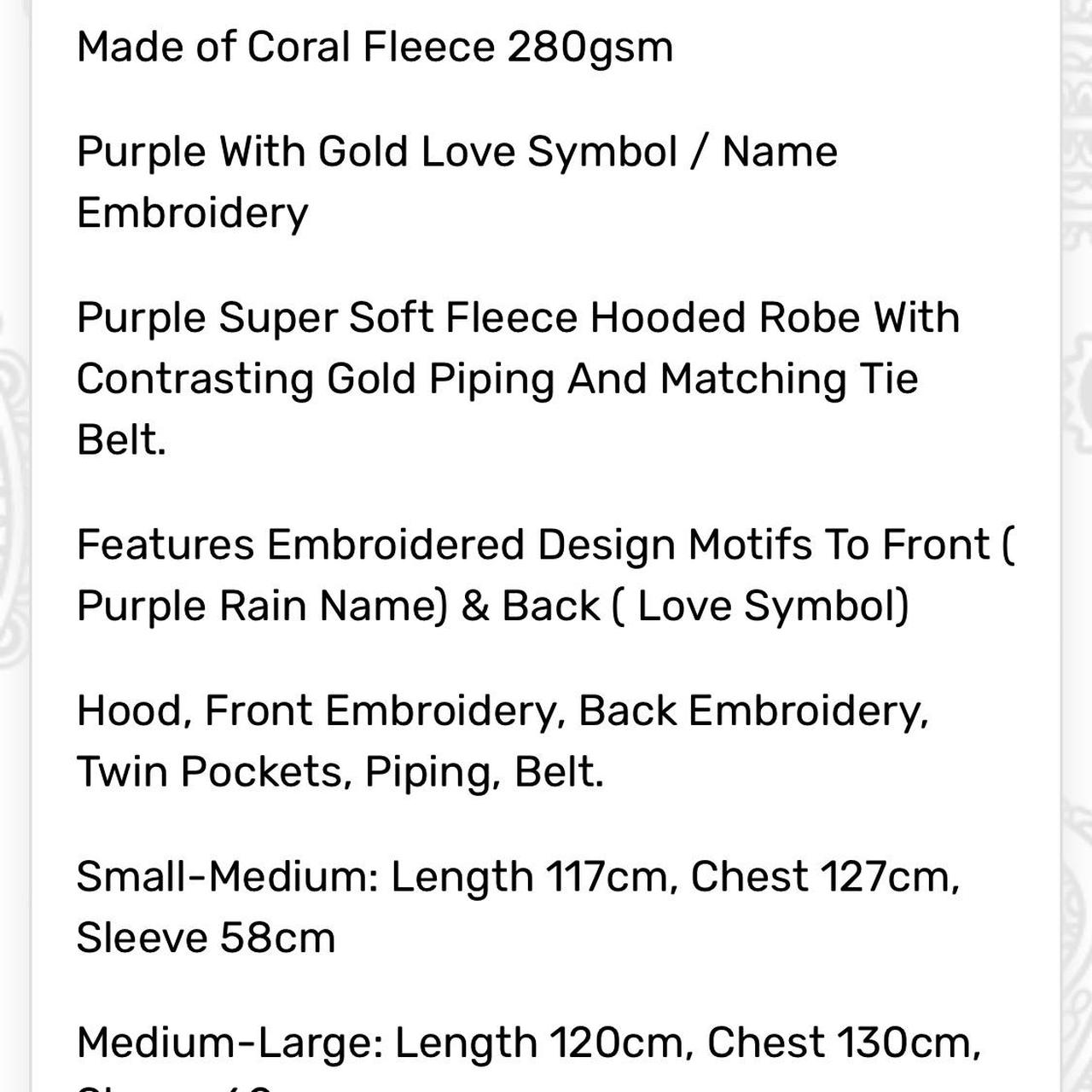 Prince purple fleece bathrobe Official merchandise... - Depop