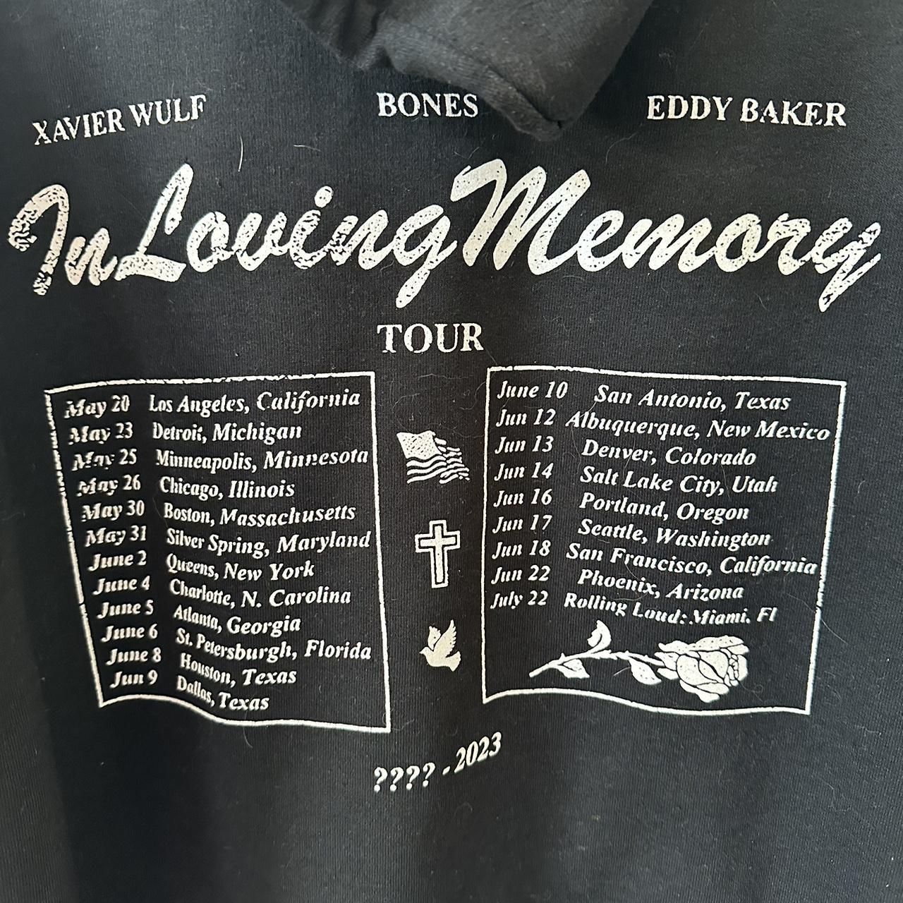 Bones “In Loving Memory” tour hoodie, good... - Depop