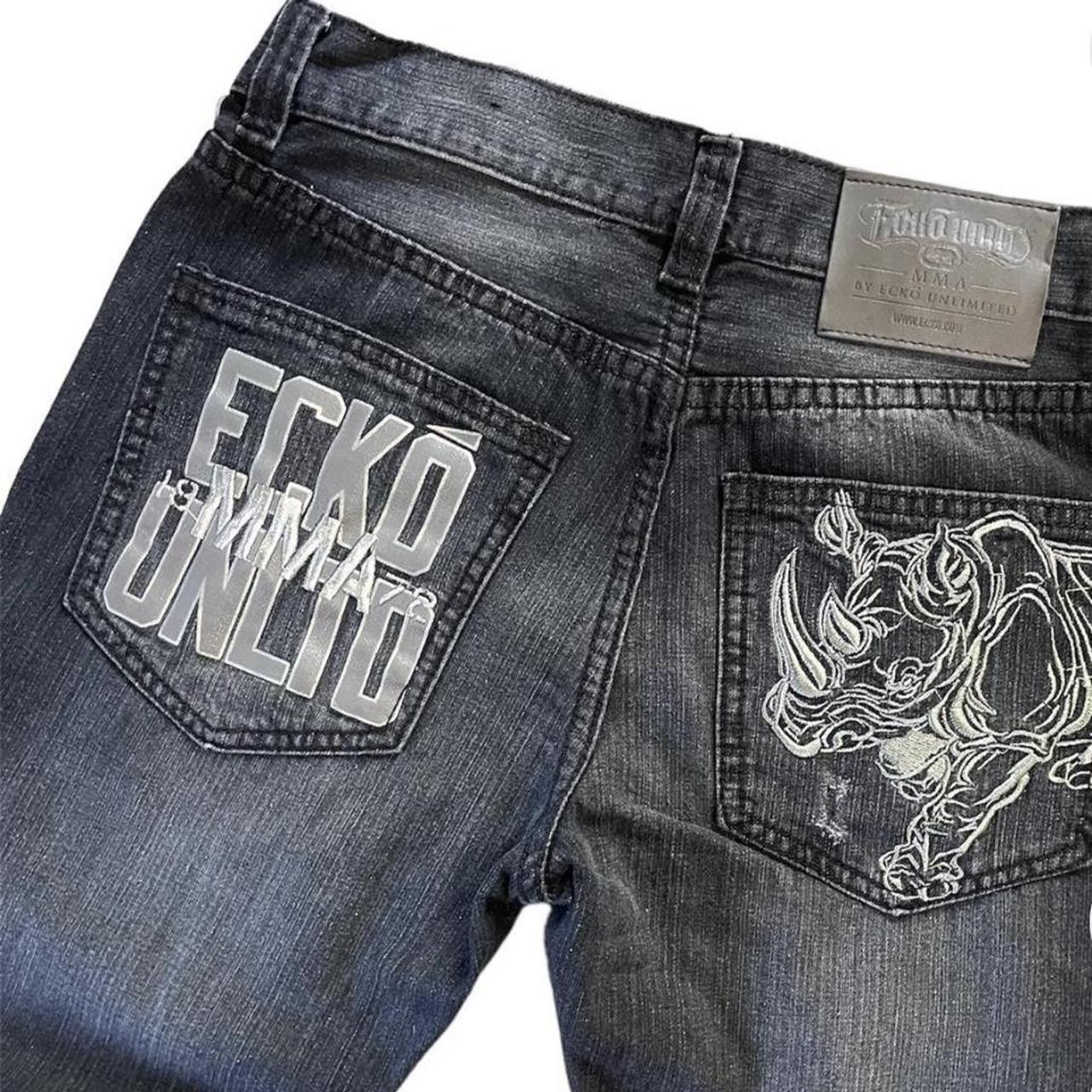 Ecko Unltd Black Jeans / Ecko MMA Good condition,... - Depop