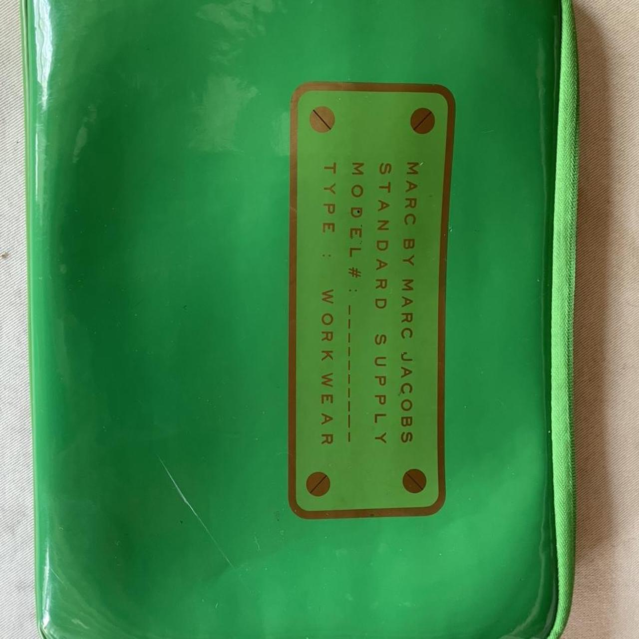 Mark Jacobs computer case in fabulous green color!... - Depop