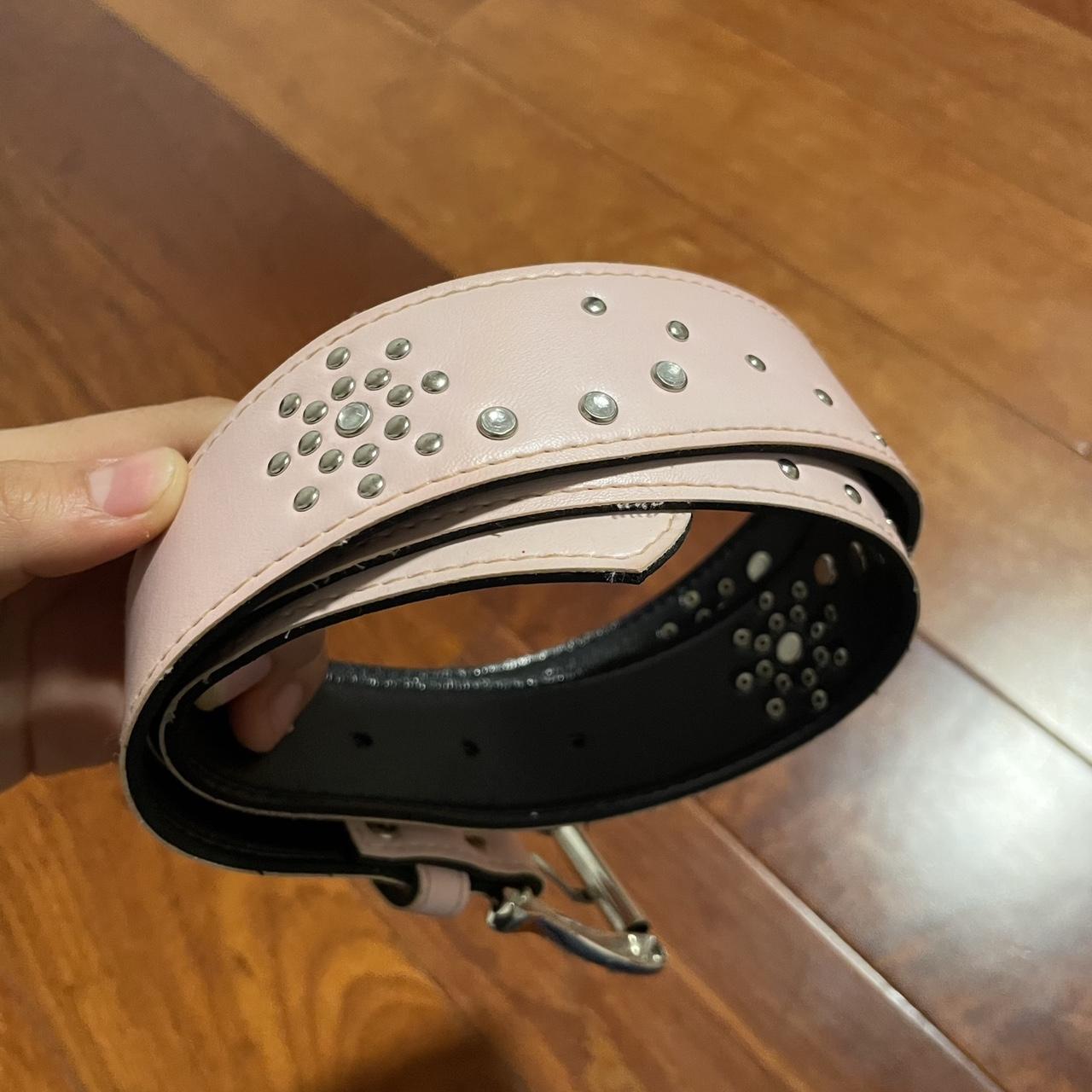 super cute light pink bejeweled belt only worn to... - Depop