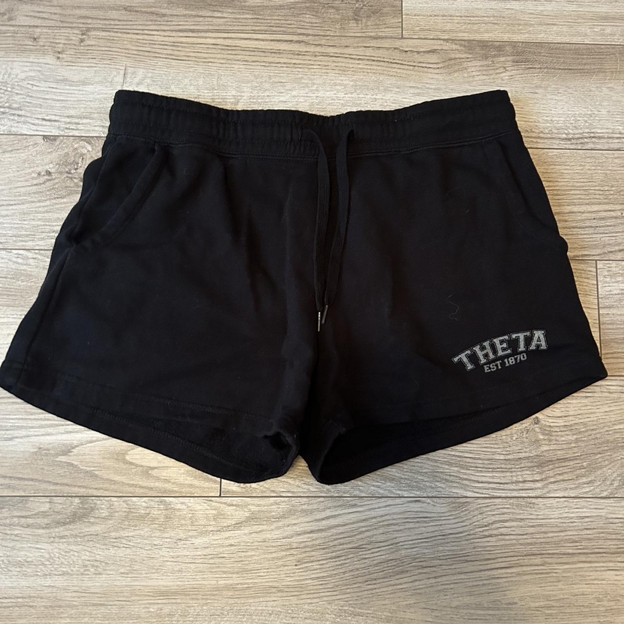 Kappa Alpha Theta sweat shorts. Super cute and soft... - Depop