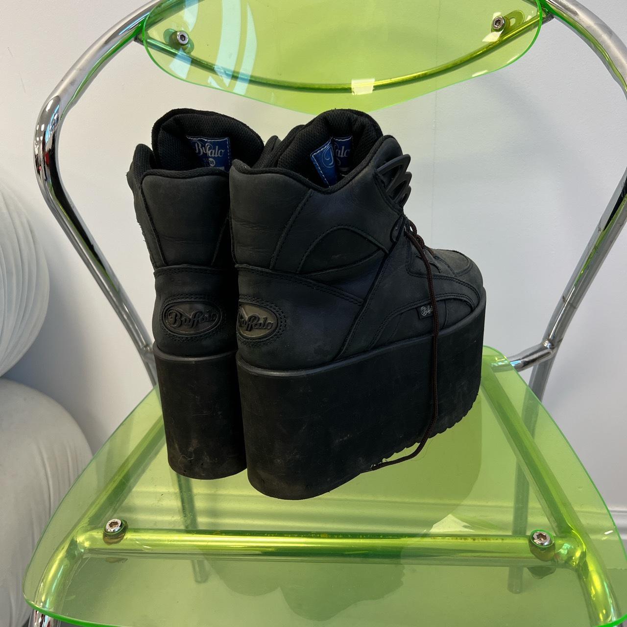 Vintage 90s/00s platform buffalo tower boots with... - Depop