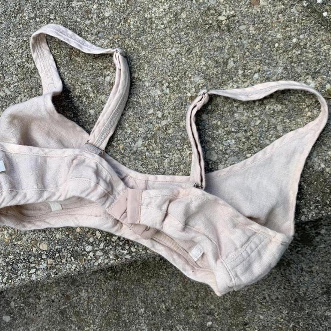 Linen Bra Linen bralette/bra 32 D could fit a C... - Depop