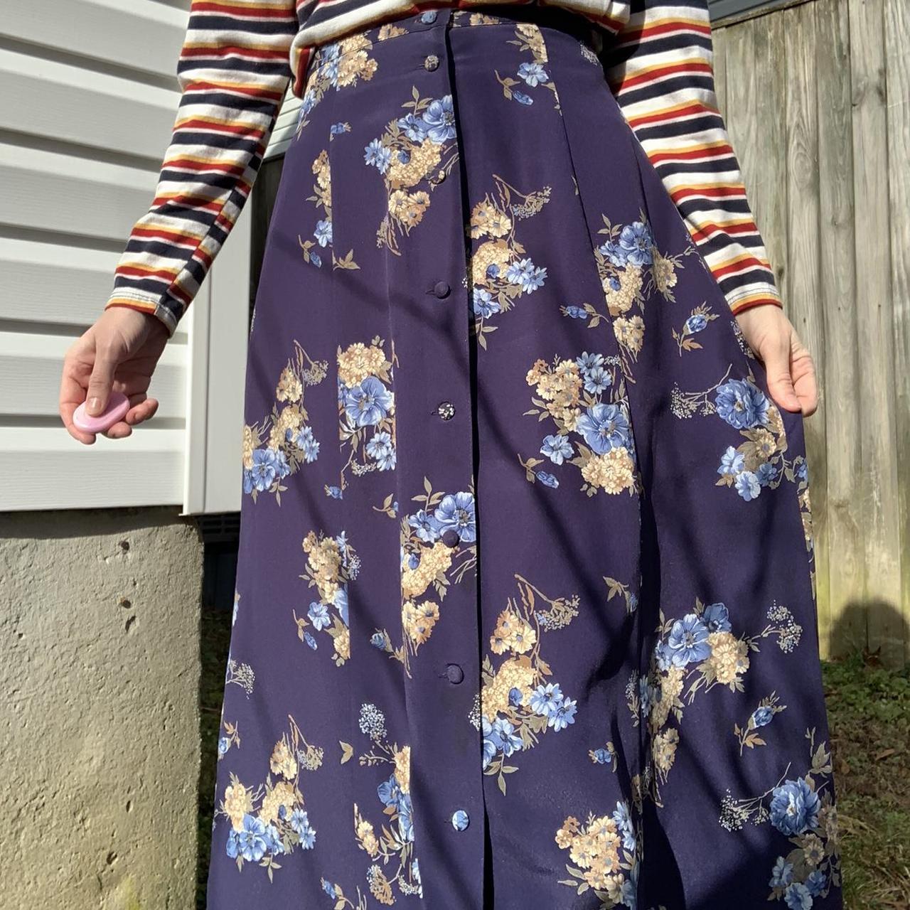 A Line Maxi Skirt Vintage Old Navy 100 Polyester Depop
