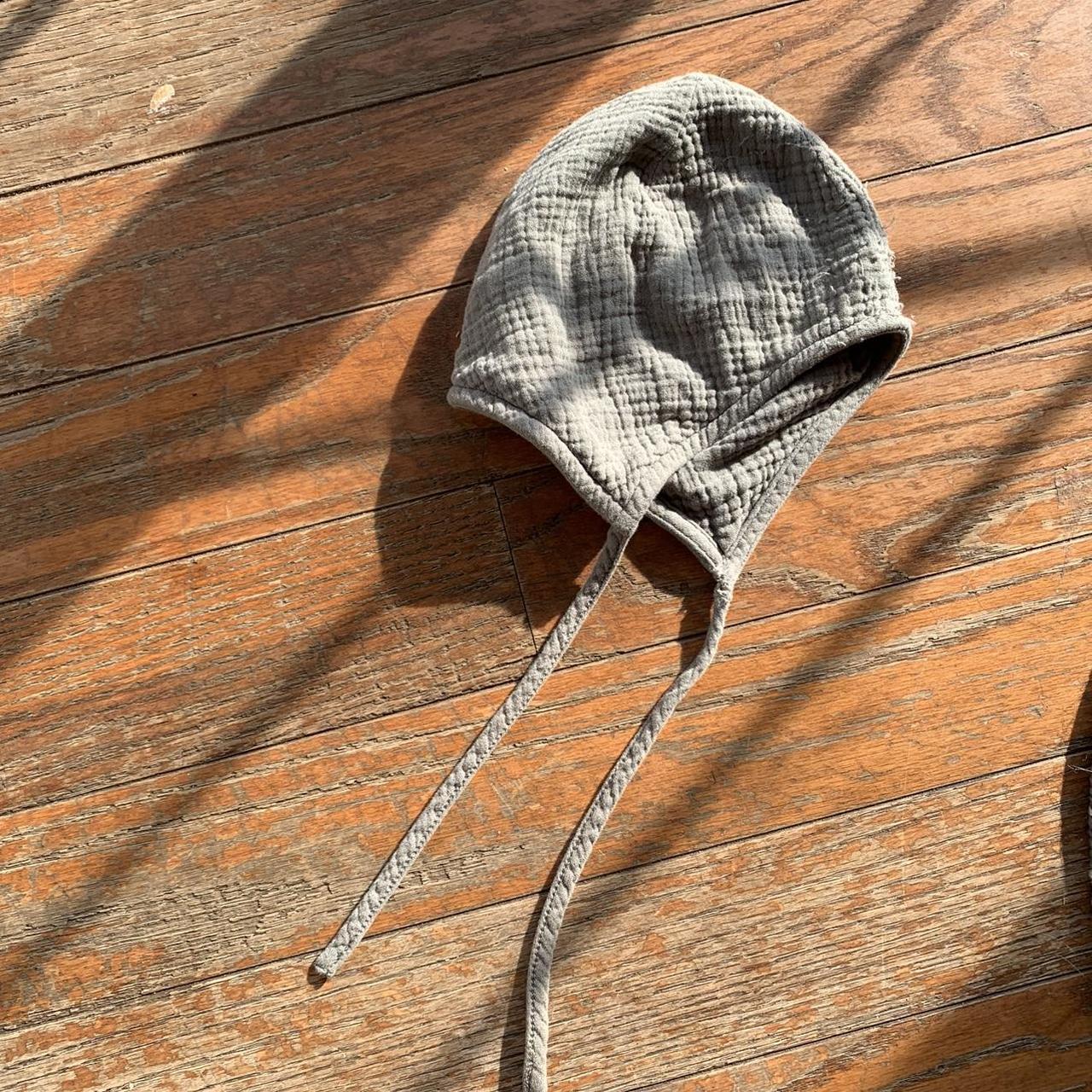 The Simple folk bonnet Gray organic cotton bonnet... - Depop