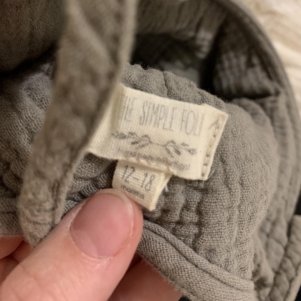 The Simple folk bonnet Gray organic cotton bonnet... - Depop