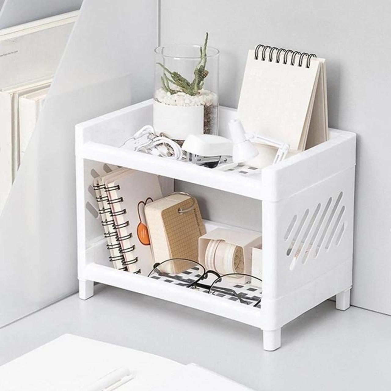 Double Layer Desktop Storage Rack - great for... - Depop