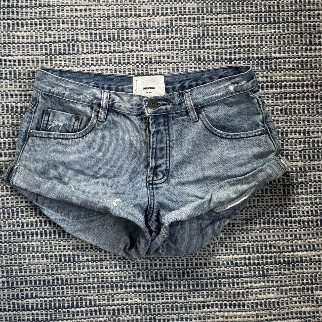 One teaspoon denim shorts. Size 27. In great... - Depop
