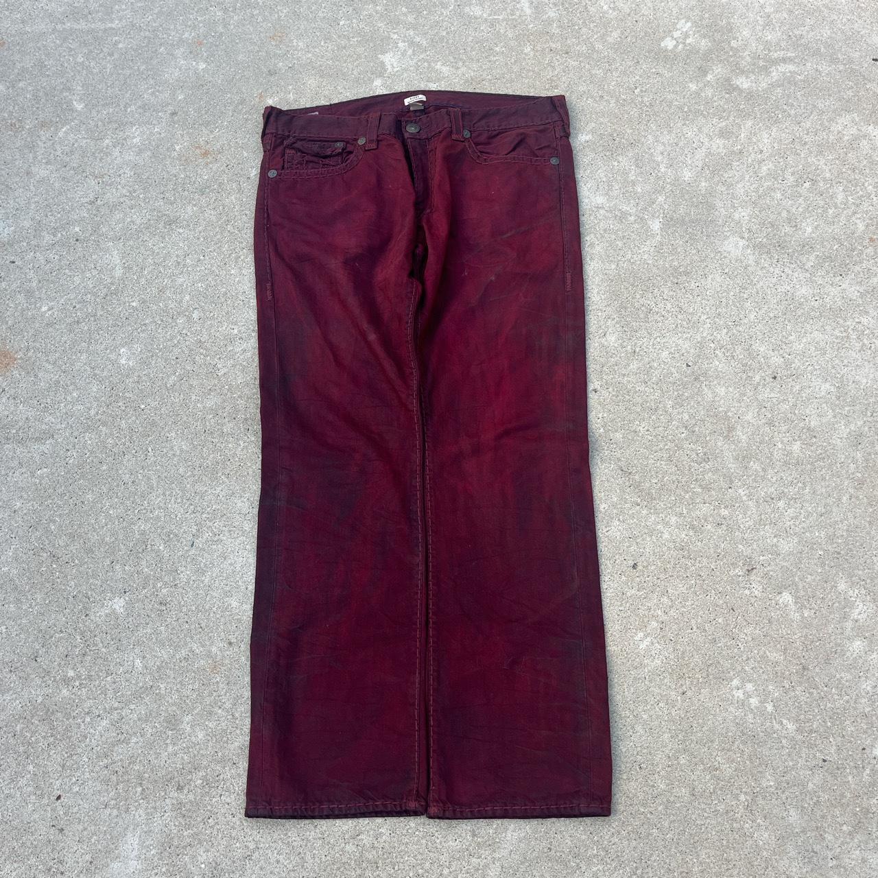 Very rare red true religion jeans Tagged size 40... - Depop
