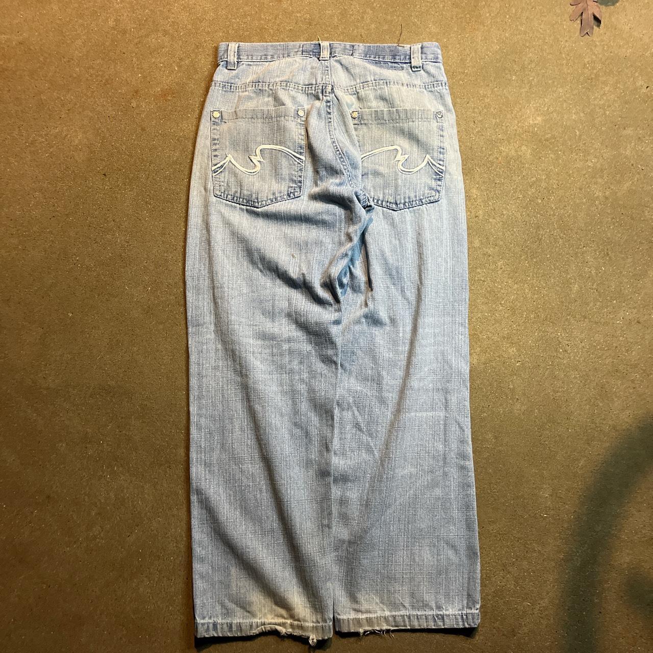 Evolution in design jeans tagged 34x32 cool fade... - Depop