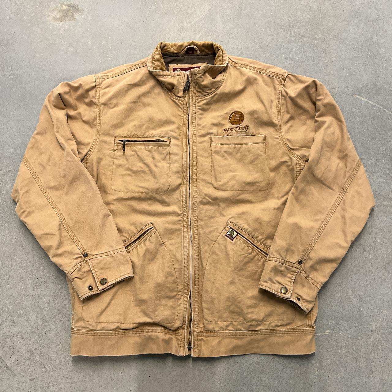 nice dri duck work jacket tagged a size large... - Depop