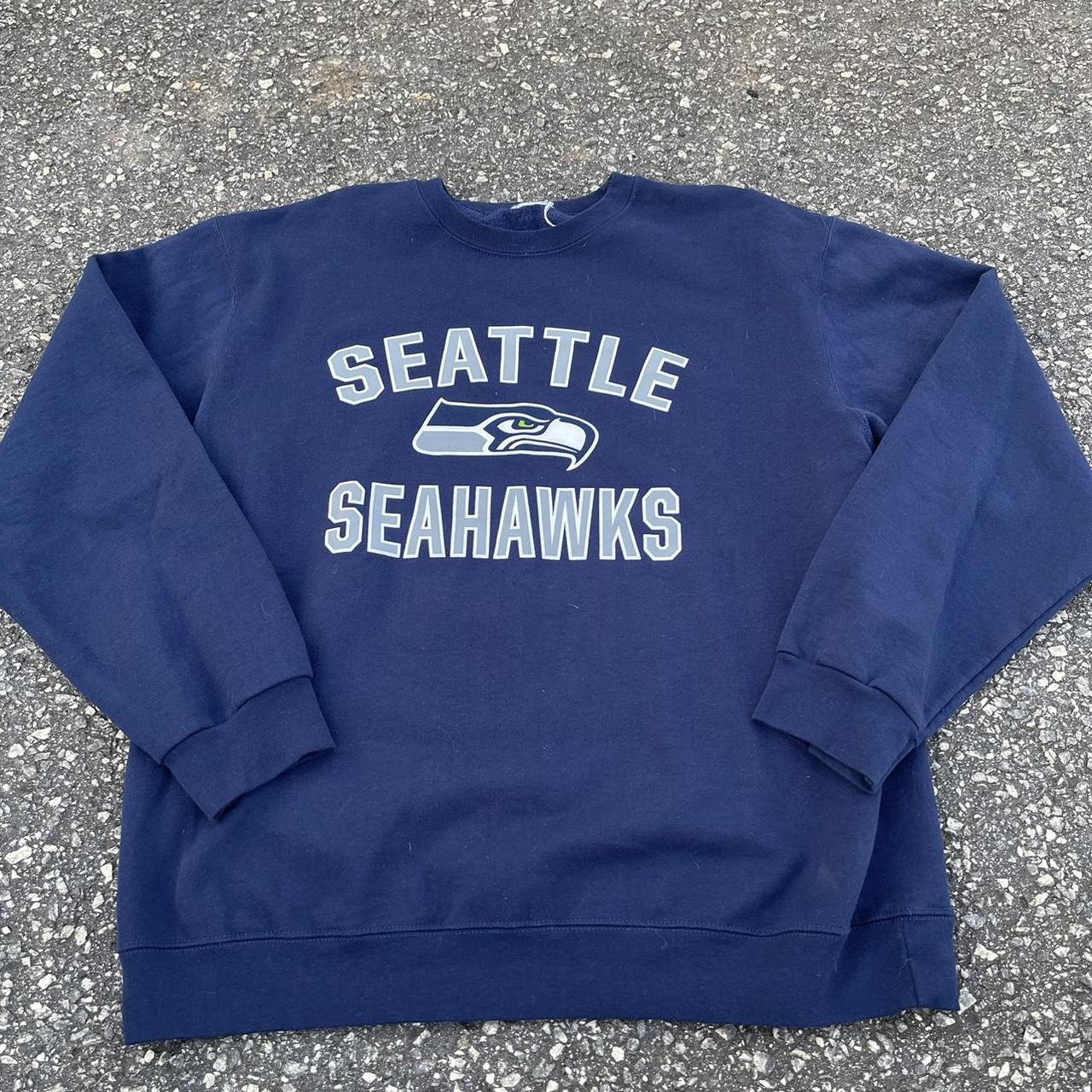 Seattle Seahawks vintage crewneck Fits like a large... - Depop