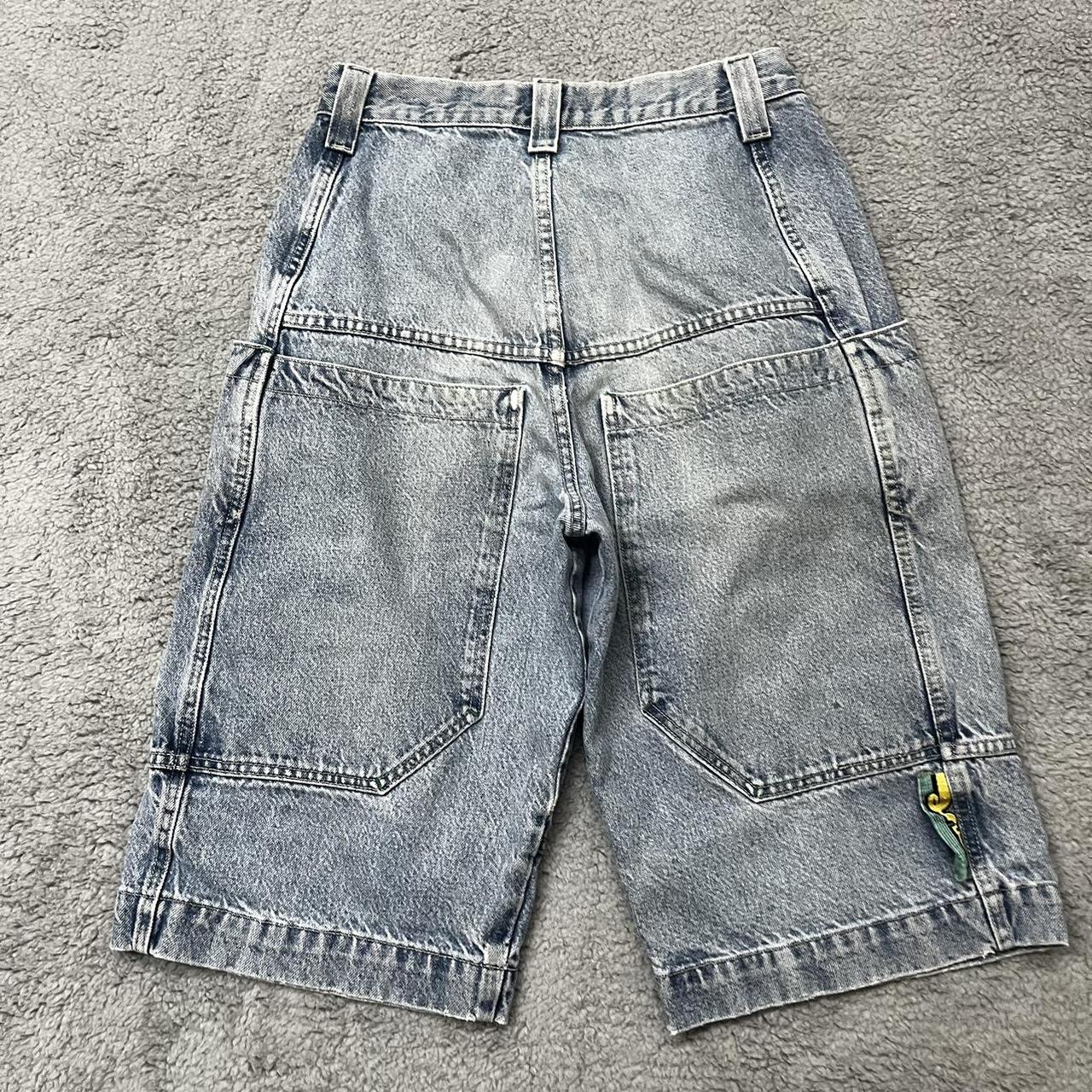 vintage baggy jnco jorts super fire measured... - Depop