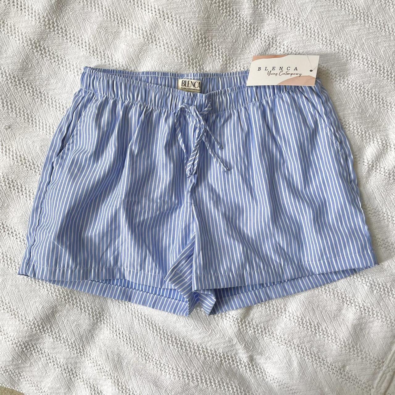 Blue stripe boxer shorts FREE SHIPPING Vintage,... | Depop