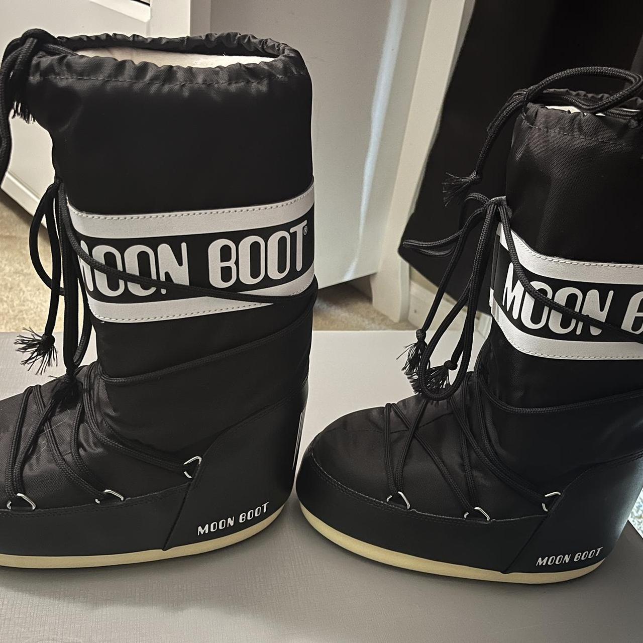 Black Moon Boots, worn once. Purchased from moon... | Depop