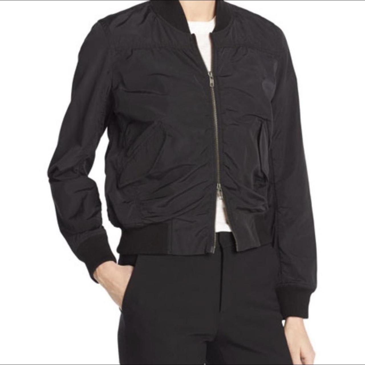 VINCE Bomber Jacket. Small. cotton faille. Lightly... - Depop