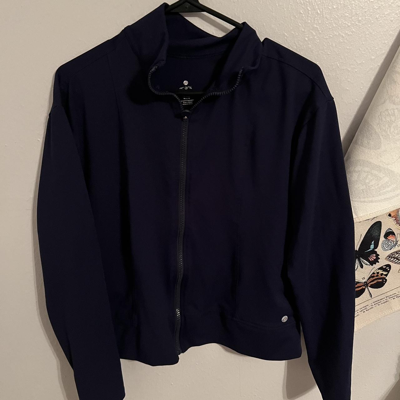 Dark blue workout zip up. Size medium. Very light... - Depop