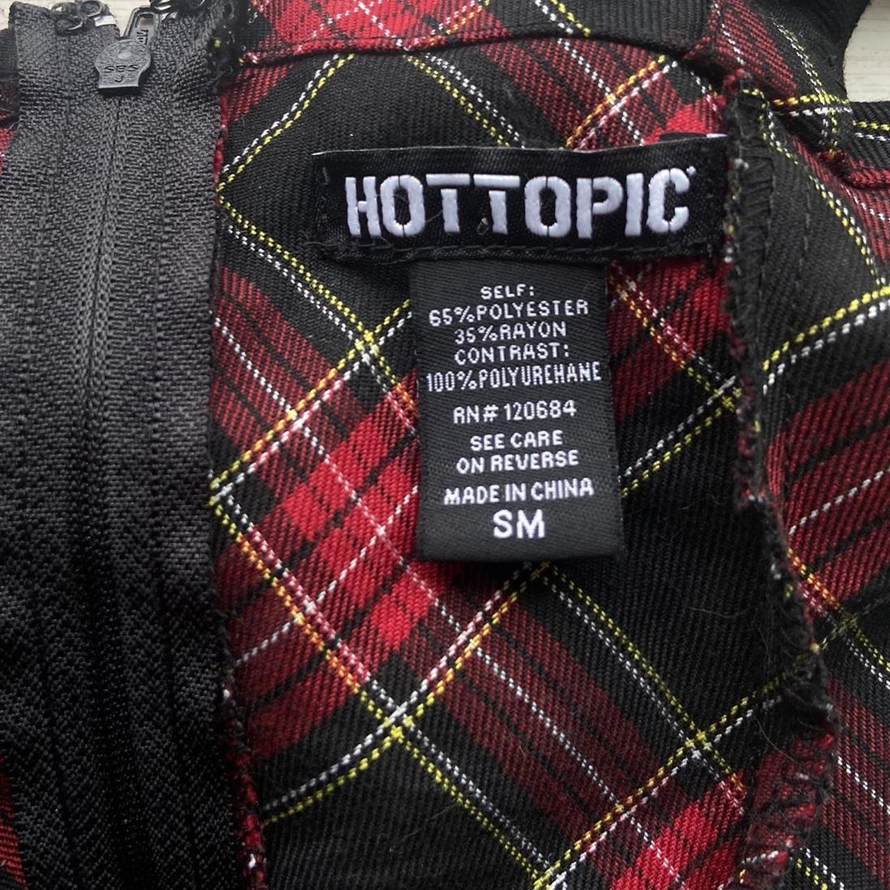 Hot Topic Women's Black and Red Dress | Depop