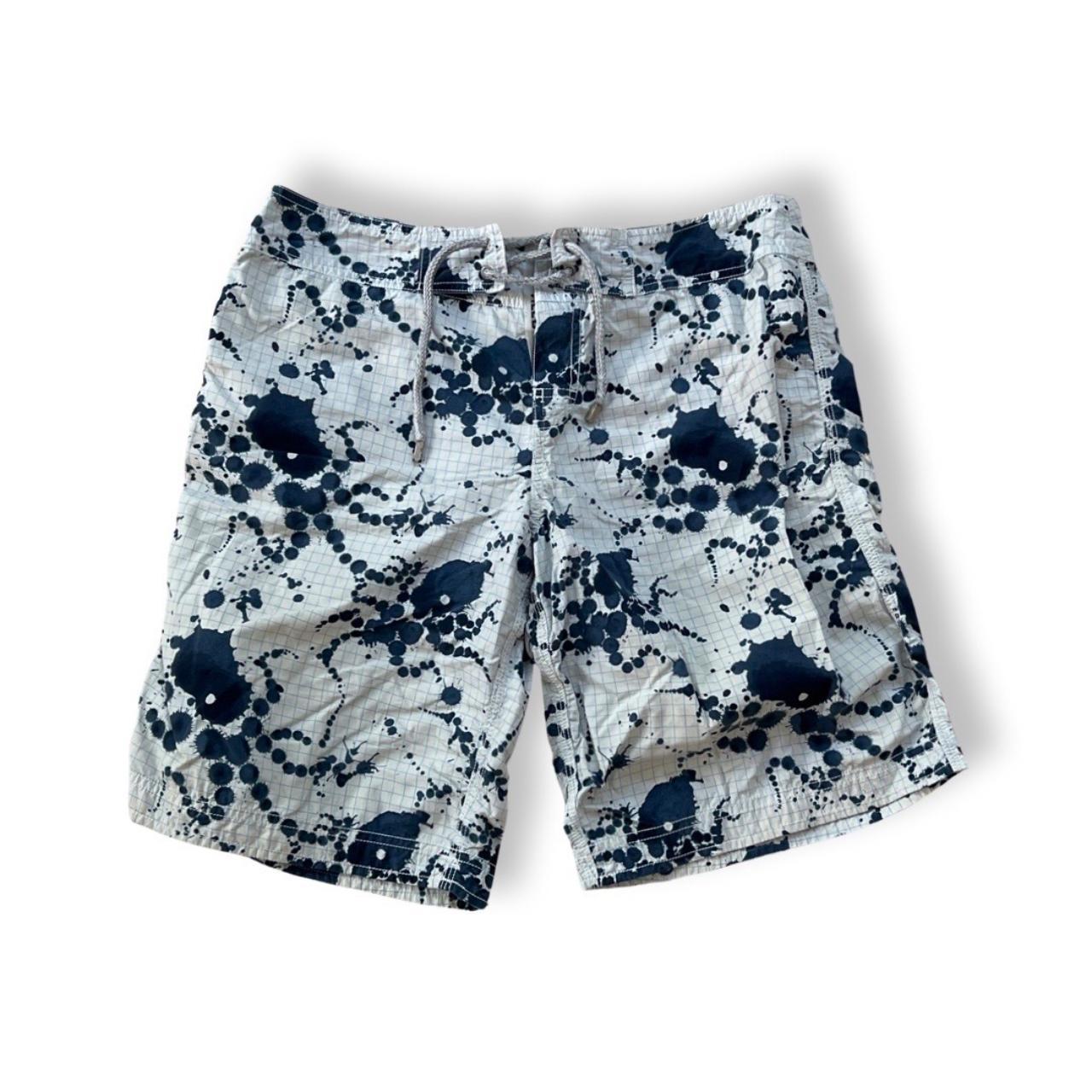 Vilebrequin Blue Abstract Print Swim Trunks Size L Depop
