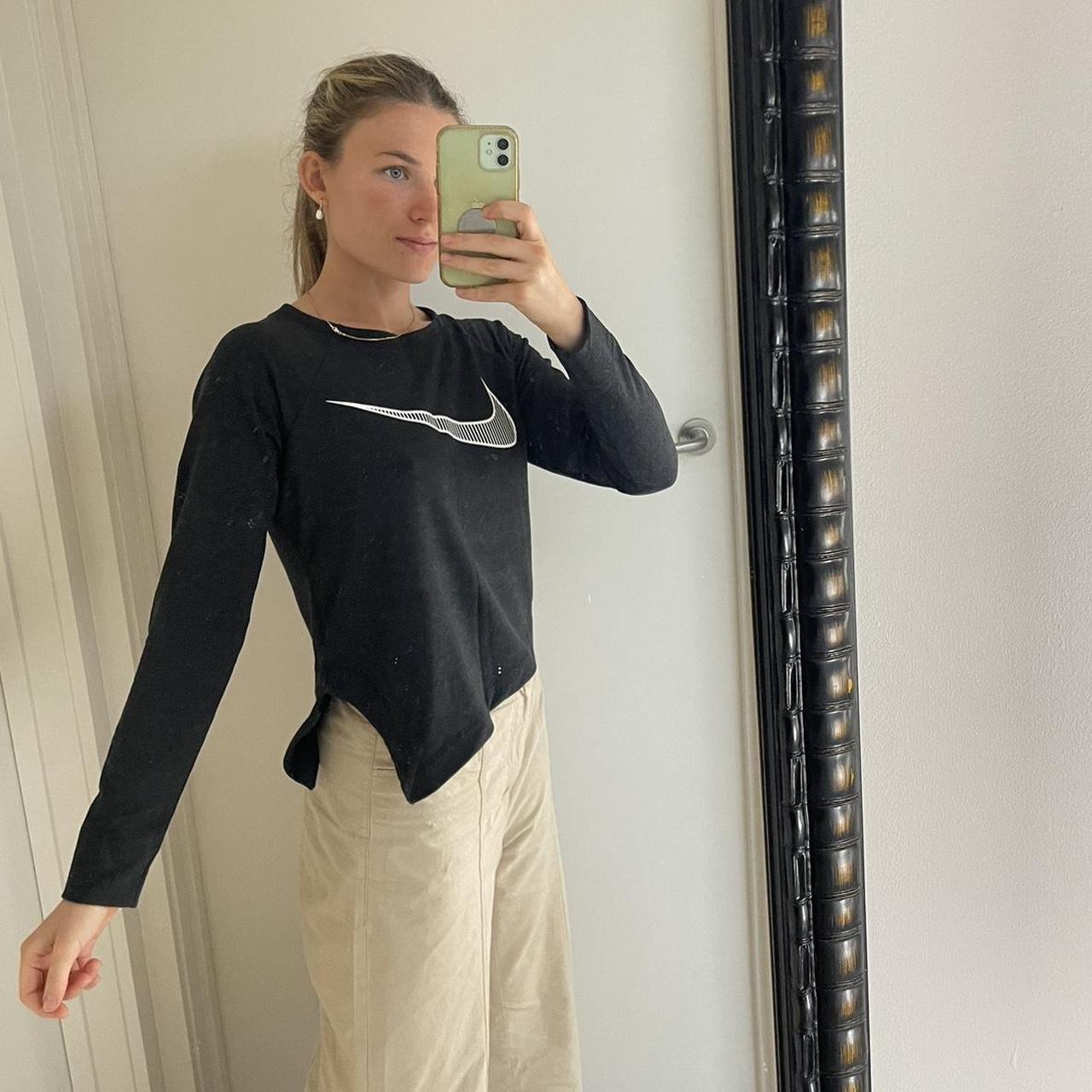 Nike light weight running jumper. Worn once. Marks... | Depop