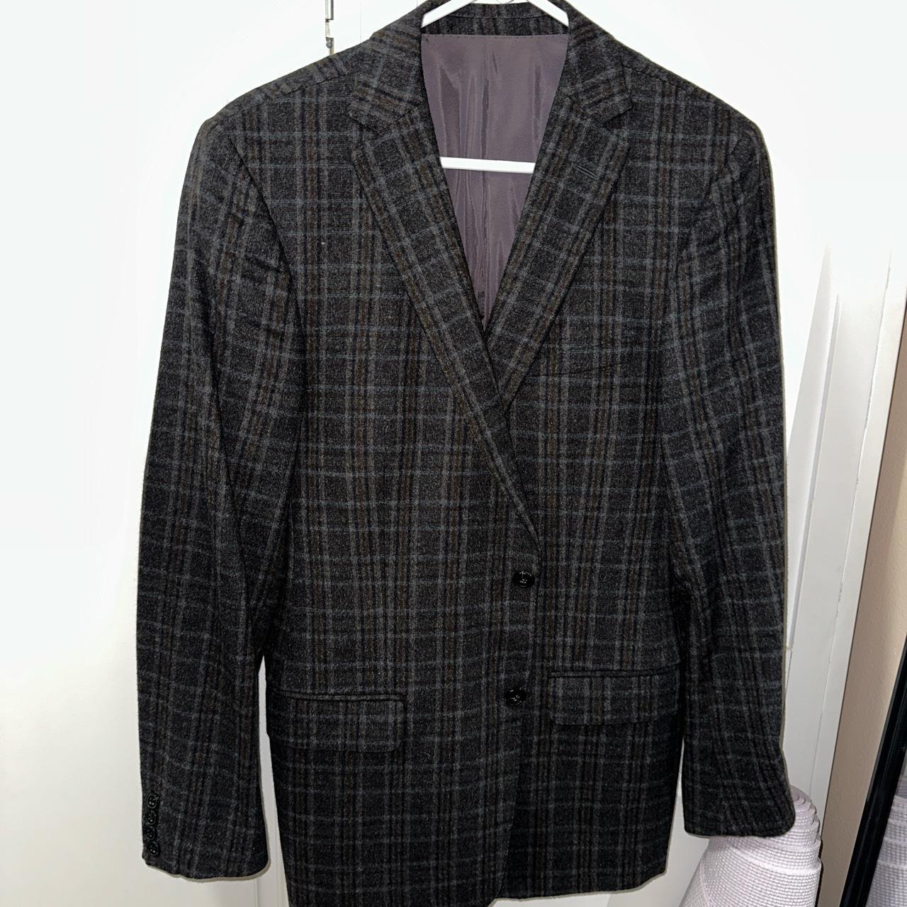 Zegna coat wool and silk potentially size Small to... - Depop
