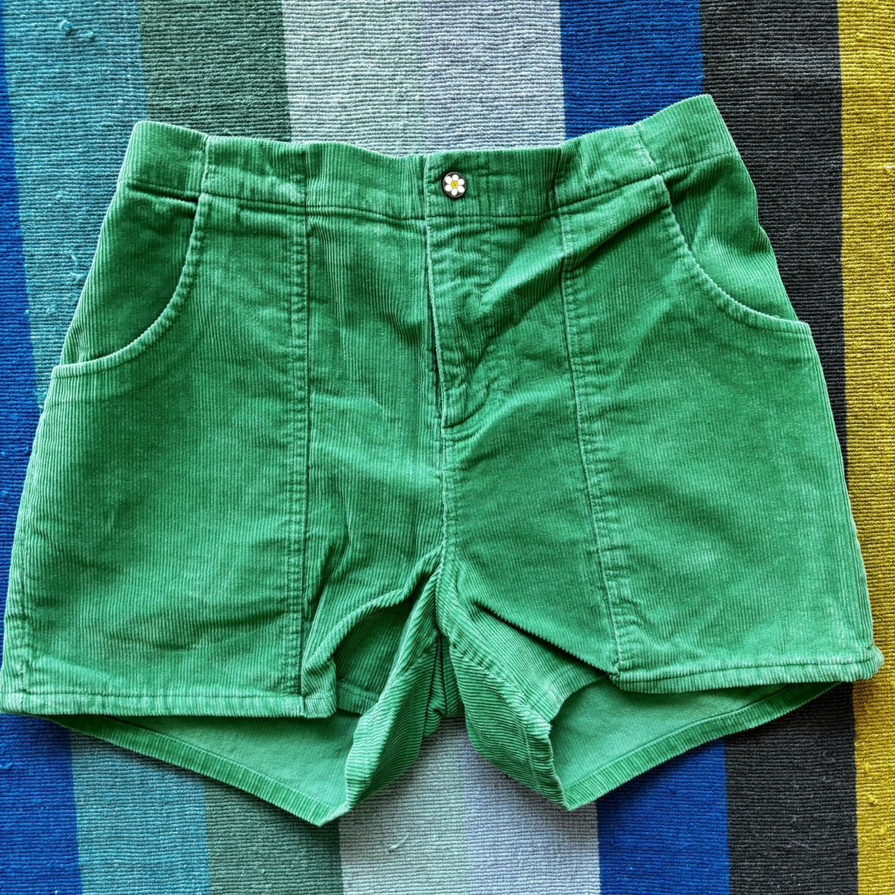 Teddy Fresh green corduroy shorts Women’s size: XL... - Depop