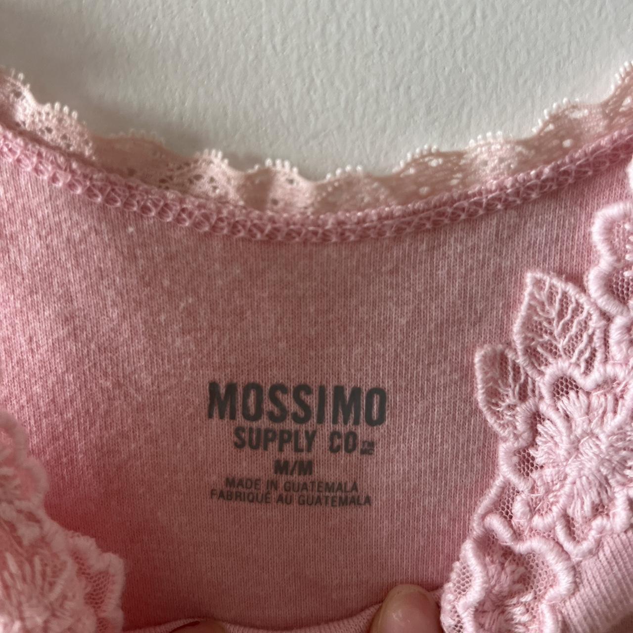 vintage y2k mossimo light pink lace cami perfect... - Depop