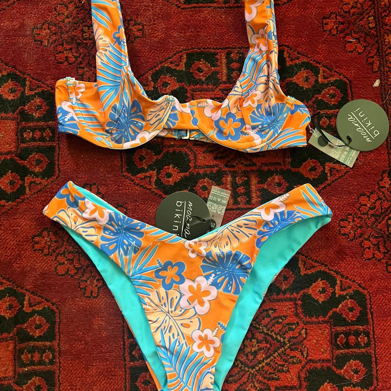 MOANA BIKINI SET - SIZE SMALL BOTANICAL BREEZE SURF... - Depop