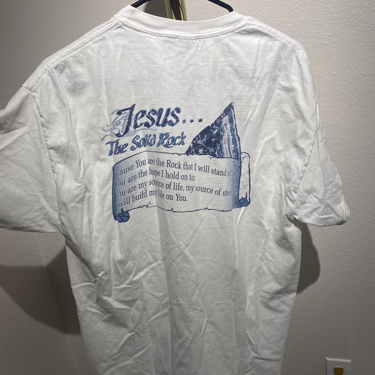 Y2K JESUS TEE SIZE L - Depop
